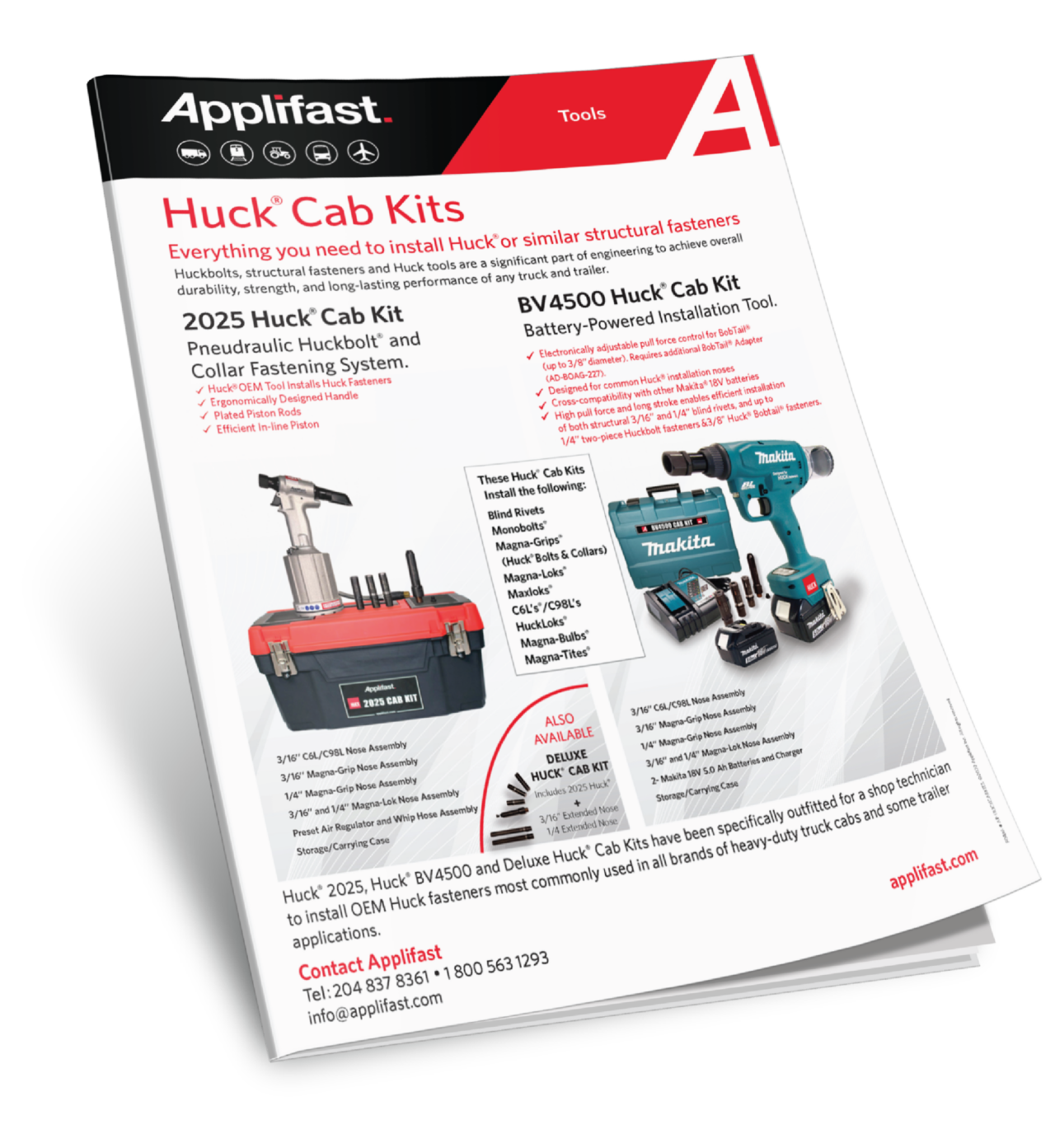 Canadian Source For Huck Tools, Fasteners and Rivet Systems – Applifast